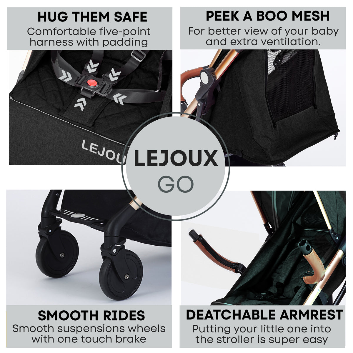 Lejoux Stroller | Lightweight Pram | TheLejouxStroller